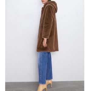 Zara | Jackets & Coats | Nwt Zara Mink Faux Fur Coat | Poshmark